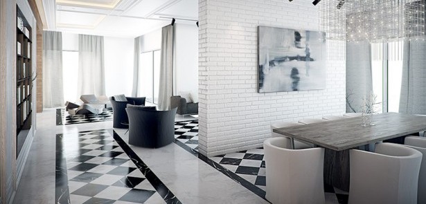 Creative Ways to Use Black and White Tiles I Lavish Ceramics