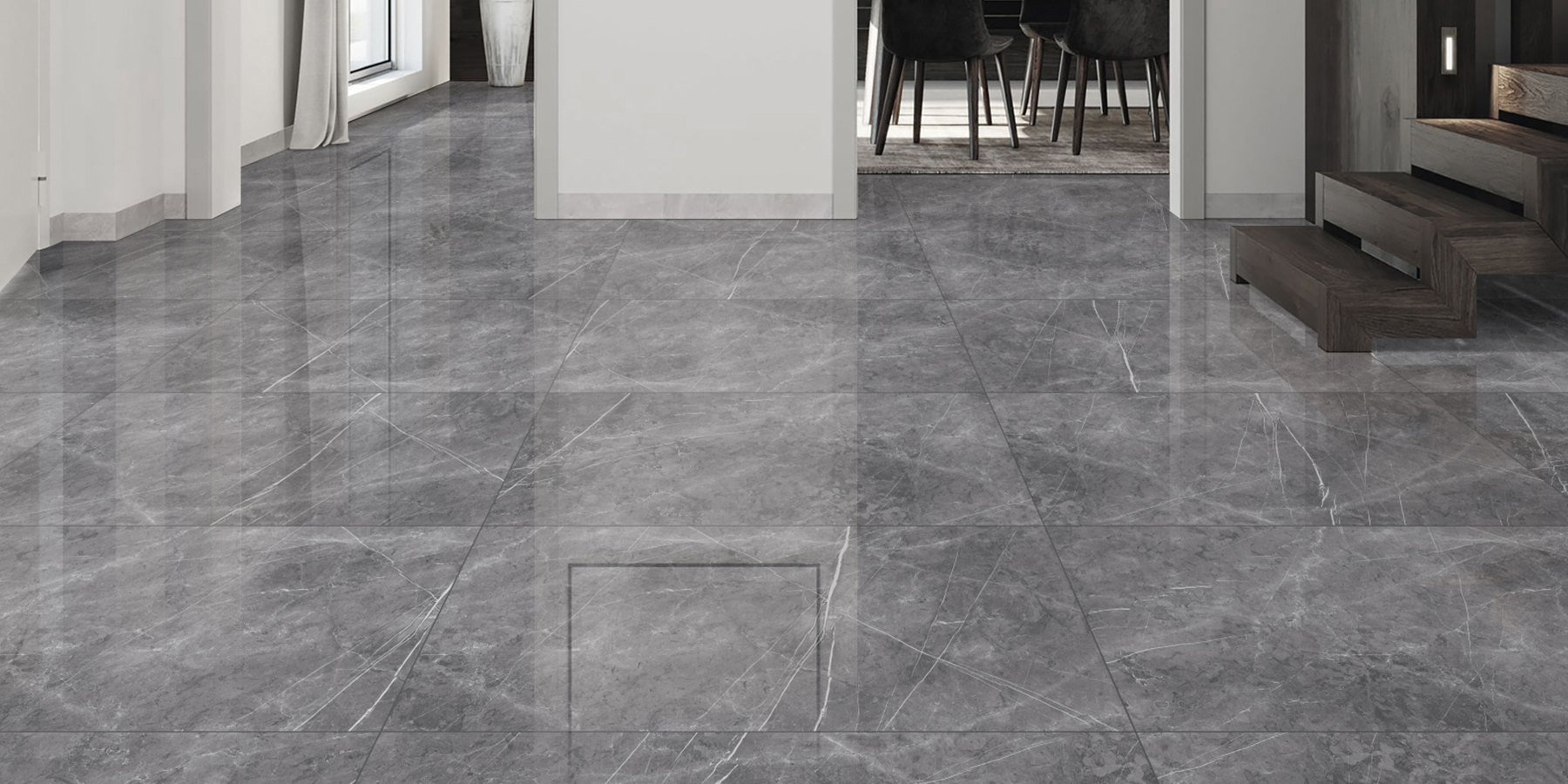 Irish - Polished Series By Lavish Ceramics (Glazed Porcelain Floor Tiles)