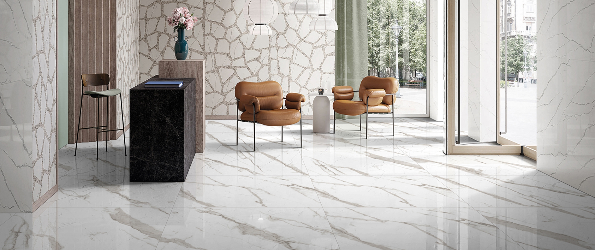 Marmo Satuario Series By Lavish Ceramics (Glazed Porcelain Floor Tiles)