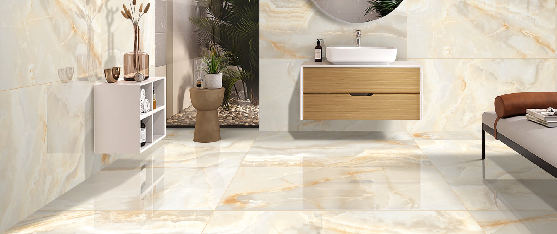 Royal Onyx Series By Lavish Ceramics (Glazed Porcelain Floor Tiles)