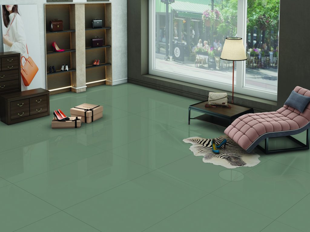 Olive Polished Fullbody Tiles Series By Lavish Ceramics (Outdoor Space ...