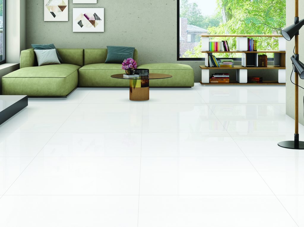 Snow White Polished Fullbody Tiles Series By Lavish Ceramics (Outdoor ...