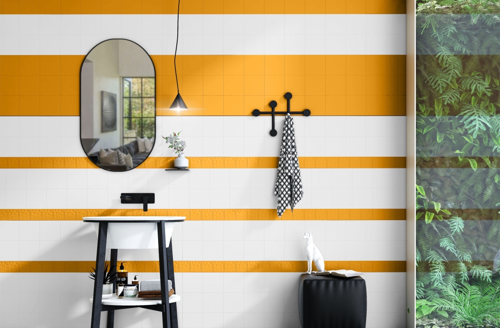 Subway Mango Yellow Subway Tiles Series By Lavish Ceramics (Wall Tiles)