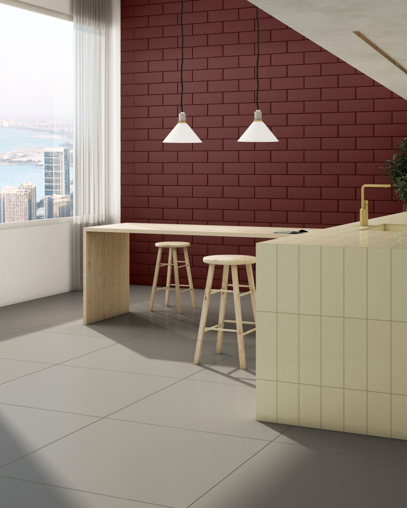 Subway Red Brown Subway Tiles Series By Lavish Ceramics (Wall Tiles)