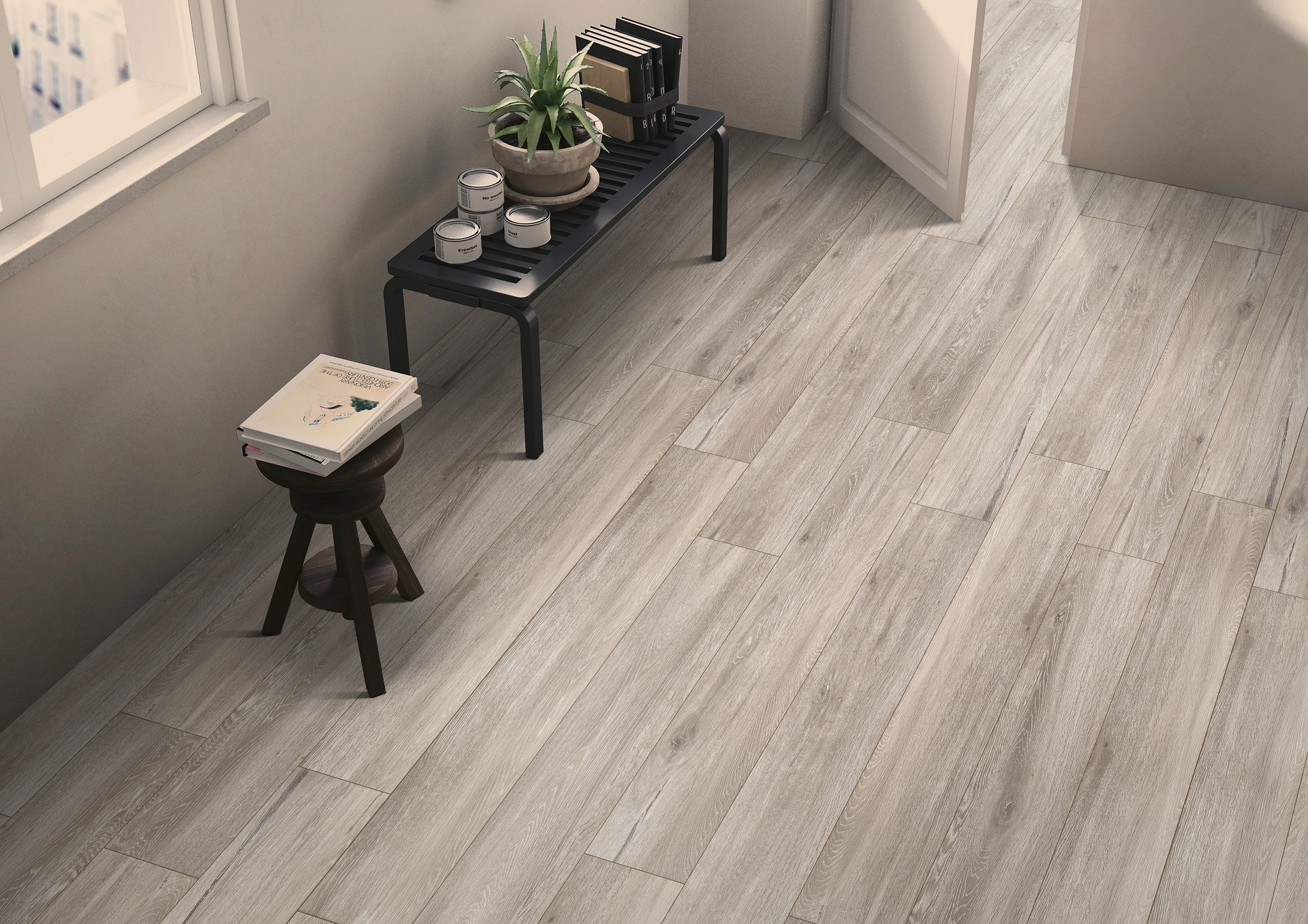 Wooden Matt Series with Apricot Structure Tiles