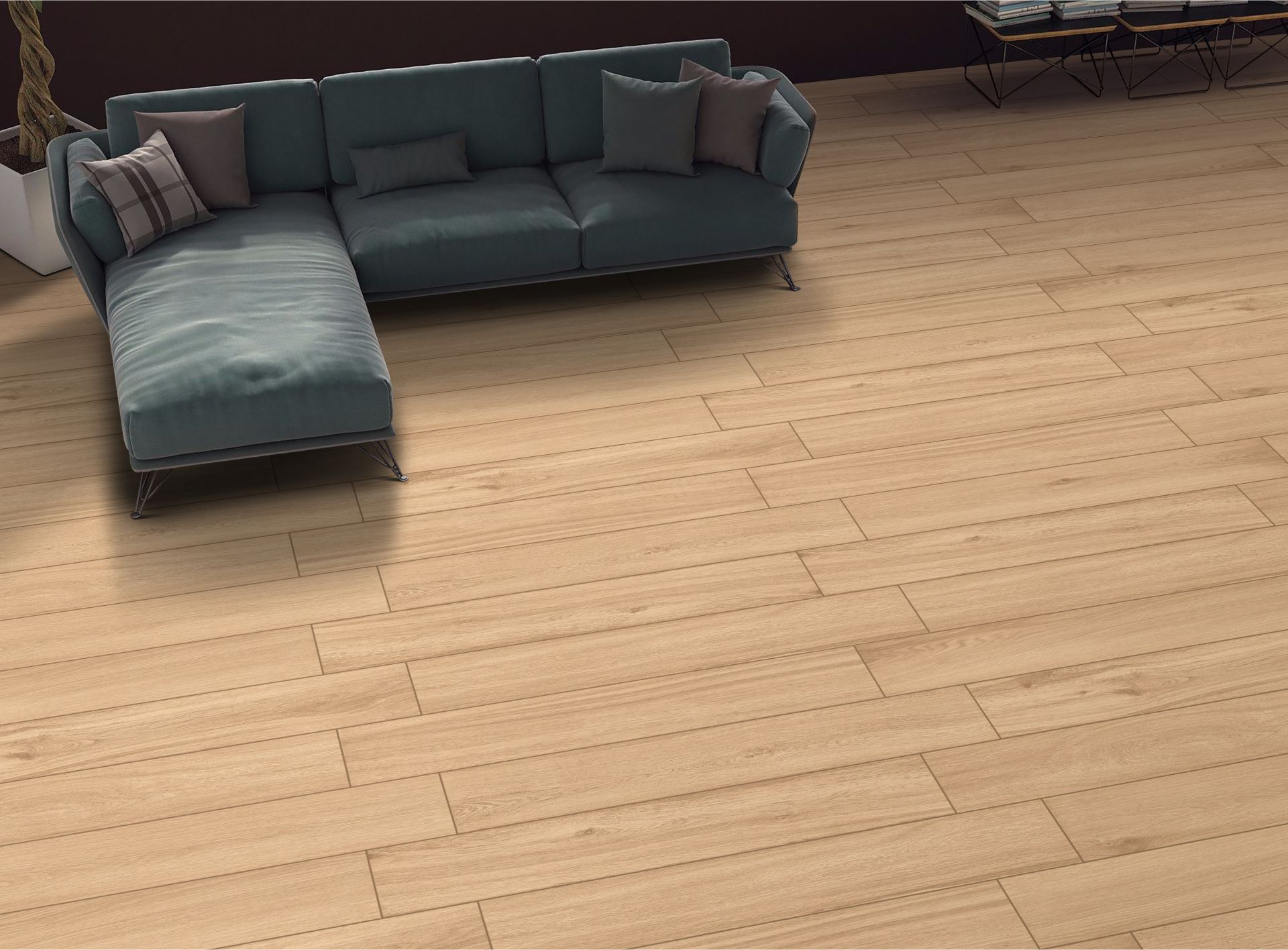 Panvel wooden matt tiles from Levish Ceramics