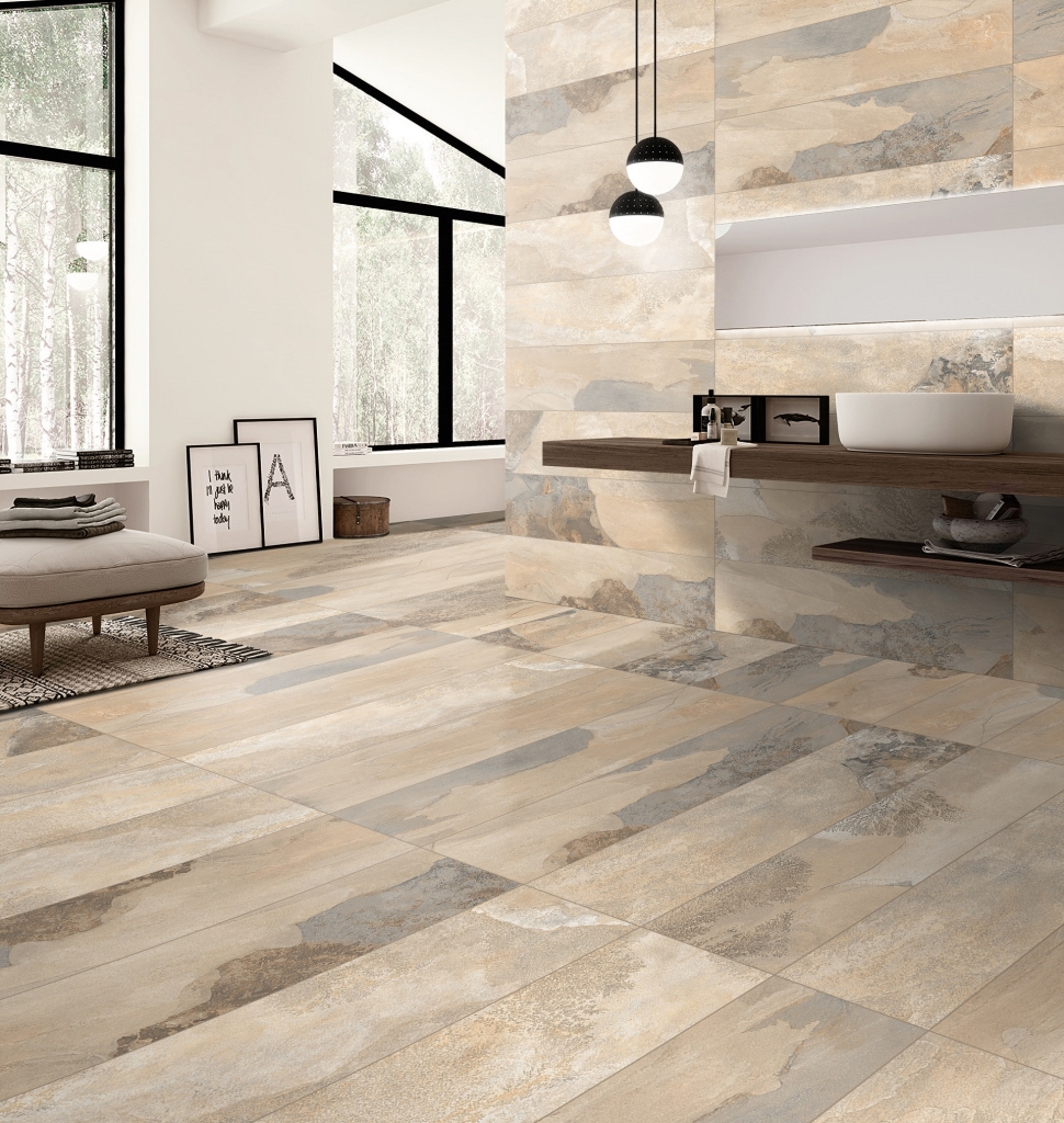 Fossile Matt ceramic tiles